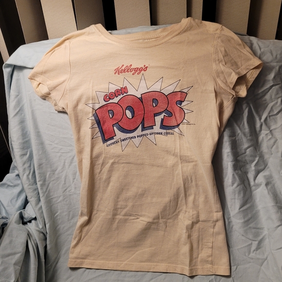 Steve & Barry's | Tops | Kelloggs Corn Pops Cereal Yellow Steve Barrys ...